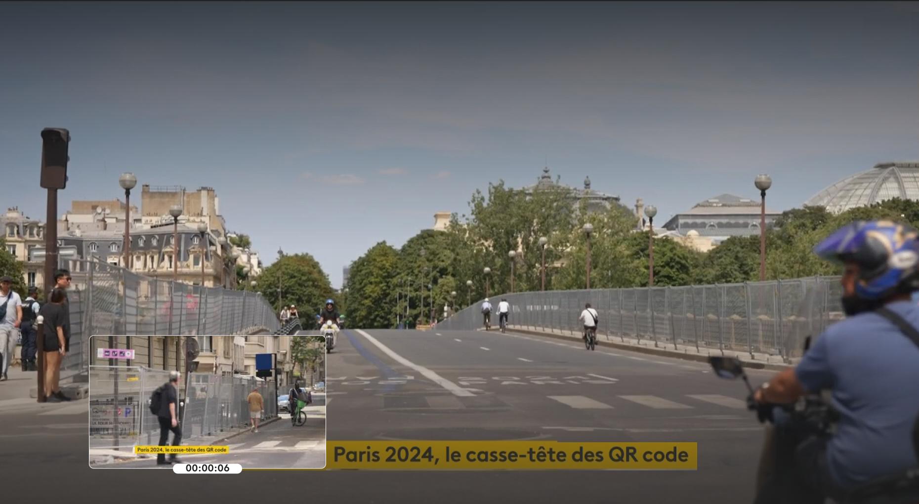 Paris 2024 : un QR code désormais exigé pour circuler dans le centre ...