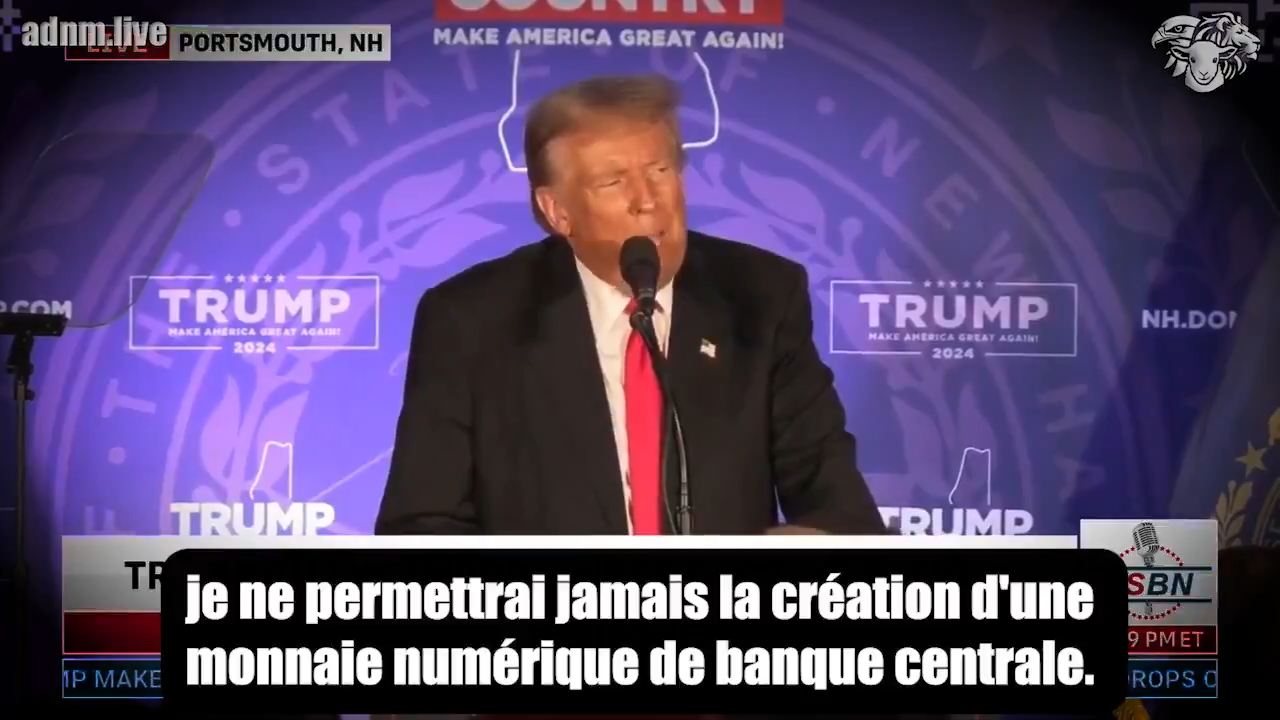 Trump dit qu'il interdira la création d'une monnaie numérique de banque ...