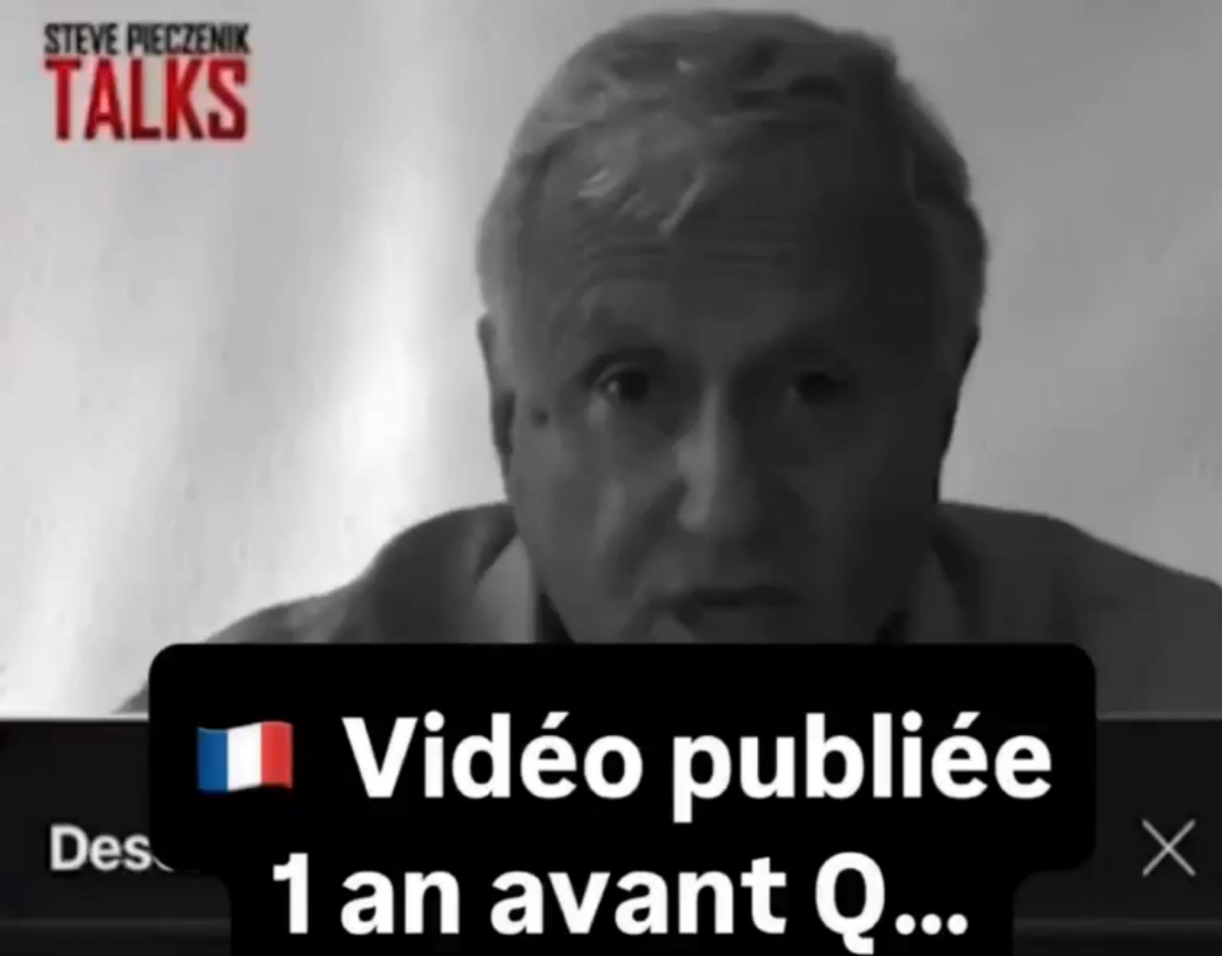 Cette vidéo (4 mn) de Steve Pieczenik a été publiée un an avant le ...